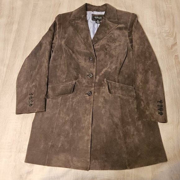 Style & Co. | Jackets & Coats | Vintage Style Co Suede Leather Jacket ...